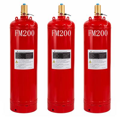 China High Capacity FM200 Cylinder with Seamless Construction for 5.6MPa Heptafluoropropane Fire Suppression Systems for sale