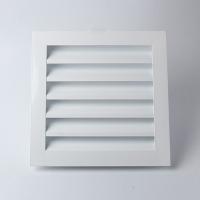 China Fixed Rainproof Louver with 45° Downward-Tilted Blade and A6063 Extruded Aluminum Alloy for Weatherproof Ventilation for sale
