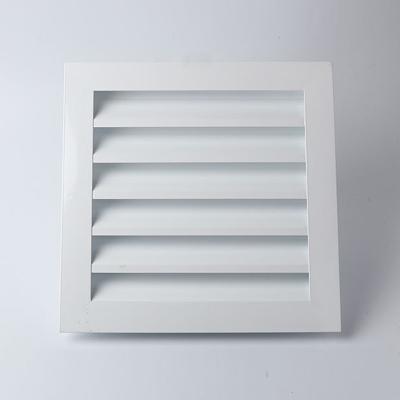 China Fixed Rainproof Louver with 45° Downward-Tilted Blade and A6063 Extruded Aluminum Alloy for Weatherproof Ventilation for sale