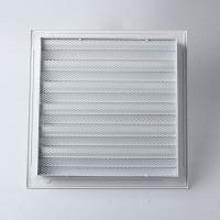 China Fixed Rainproof Louver with 45° Downward-Tilted Blade and A6063 Extruded Aluminum Alloy for Weatherproof Ventilation for sale