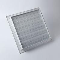 China Fixed Rainproof Louver with 45° Downward-Tilted Blade and A6063 Extruded Aluminum Alloy for Weatherproof Ventilation for sale