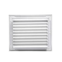 China Fixed Return Air Louver with 45° Fixed Tilt Blades and High-Strength Aluminum for Customizable Shape for sale