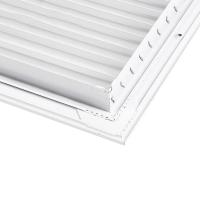 China Fixed Return Air Louver with 45° Fixed Tilt Blades and High-Strength Aluminum for Customizable Shape for sale