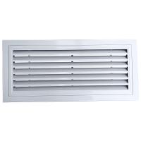 China Hinged Return Air Grille with High-Strength Aluminum and 45° Fixed Tilt Blades for HVAC Systems for sale