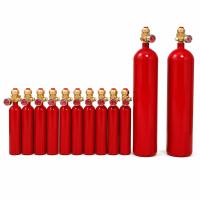 China Refillable 4L/10L Nitrogen Drive Gas Cylinder with Pressure Gauge for FM200 Fire Suppression Systems for sale
