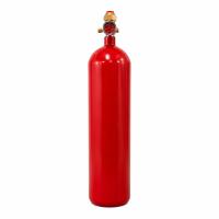 China Refillable 4L/10L Nitrogen Drive Gas Cylinder with Pressure Gauge for FM200 Fire Suppression Systems for sale