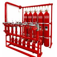 China IG55 Piping Network for Inert Gas Fire Suppression System with 200 Meters Transmission Distance and Centralized Zoning for sale