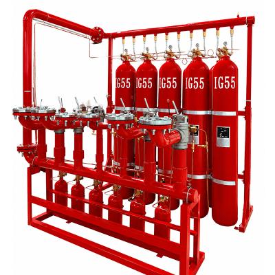 China IG55 Piping Network for Inert Gas Fire Suppression System with 200 Meters Transmission Distance and Centralized Zoning for sale
