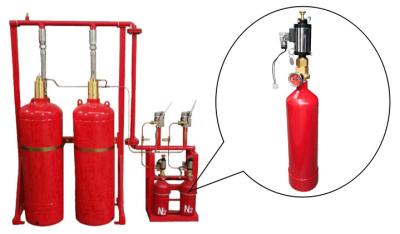 China Automatic Fm200 Fire Suppression System 120L Enclosed Flooding for sale