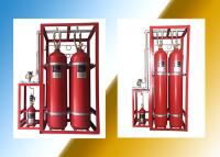 China 90L 15MPa Red Pipe Network Type IG100 Nitrogen Fire Suppression System for sale