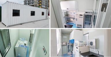 China ISO Hospital Tools And Equipments , 4 Areas Mobile PCR Laboratory for sale