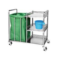 China 3 Layers Medical Push Cart , Rescue Metal Medical Trolley for sale