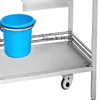 China ODM Anti Corrosion Stainless Steel Medical Trolley Easy Moving for sale
