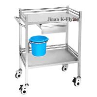 China ODM Anti Corrosion Stainless Steel Medical Trolley Easy Moving for sale