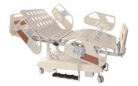 China 7 Function Hospital ICU Bed Adjustable 3 Column With Bed Lift for sale