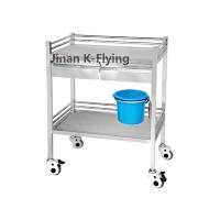 China 304 Stainless Steel Medical Trolley Cart for Clinic for sale