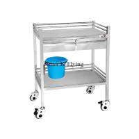 China 304 Stainless Steel Medical Trolley Cart for Clinic for sale
