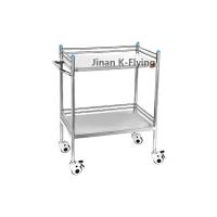 China Mute Casters One Handle Medical Trolley Cart 100*50*88cm for sale
