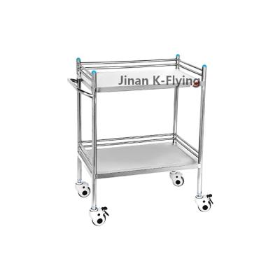 China Mute Casters One Handle Medical Trolley Cart 100*50*88cm for sale