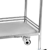 China Mute Casters One Handle Medical Trolley Cart 100*50*88cm for sale