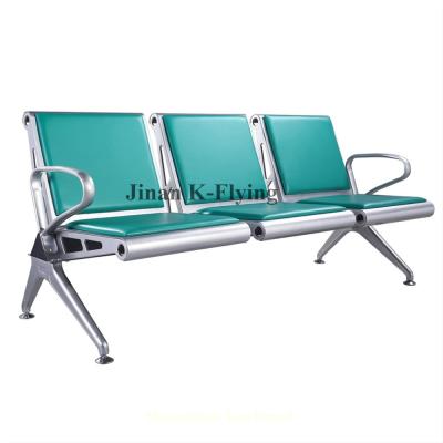 China Cast Iron Hospital Waiting Room Chairs PU Leather for sale