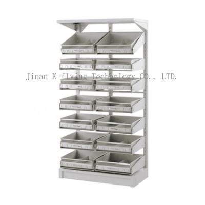 China H198cm Stainless Steel Medical Cabinet Adjustable Rack for sale