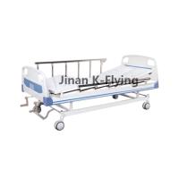 China Double Rockers Movable Hospital Bed , Portable Manual Nursing Bed for sale