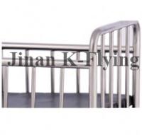 China SUS 304 Stainless Steel Hospital Crib Bed 6cm Foam for sale