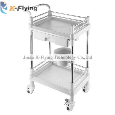 China Simple And Durable ABS Clinical Treatment Medical Trolley Cart for sale