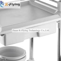 China Simple And Durable ABS Clinical Treatment Medical Trolley Cart for sale