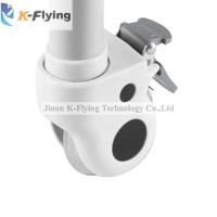 China Three Layer Hospital Instrument Trolley Diagonal Brake for sale