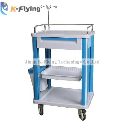 China Equipment Rescue Clinical Treatment Medical Trolley Cart With Drawer for sale