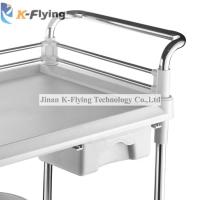 China Clinical ABS Plastic Two Layers Instrument Treatment Medical  Trolley for sale