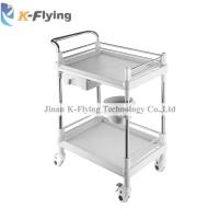 China Clinical ABS Plastic Two Layers Instrument Treatment Medical  Trolley for sale