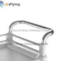 China Mobile Plastic Steel Medical Trolley Cart Three Layer for sale