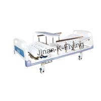 China Foldable Two Cranks Manual Nursing Bed IV Holes for sale