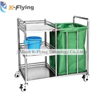 China 3 Layers Medical Push Cart , Rescue Metal Medical Trolley for sale