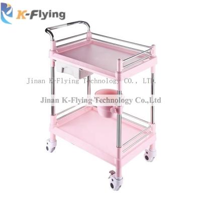 China Mobile 1 Dirt Bucket Medical Storage Trolley 54x37cm for sale