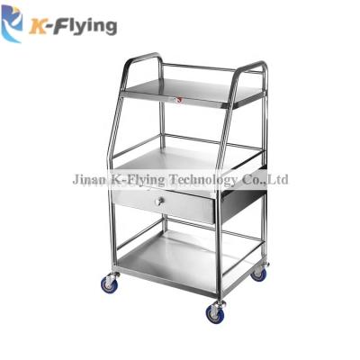 China Hospital Medical Instrument Trolley , 201 Stainless Steel Surgical Trolley for sale