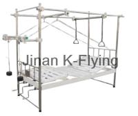 China SS Hospital Traction Bed , Three cranks Manual Patient Bed for sale