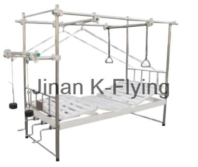 China SS Hospital Traction Bed , Three cranks Manual Patient Bed for sale