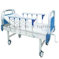 China Foldable One Shake Multi Function Hospital Bed Four Wheels for sale