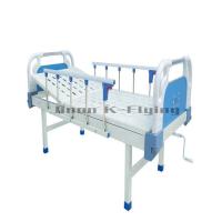 China Single Crank Medical Hospital Bed Clinic Manual Nursing Bed for sale