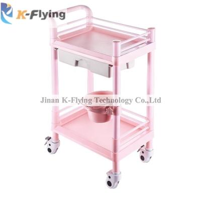 China Universal Castors Mobile Dental Instrument Trolley For Health Care for sale