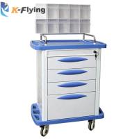 China 4 Drawers Emergency Crash Cart Trolley Centralized lock for sale