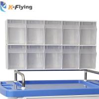 China 4 Drawers Emergency Crash Cart Trolley Centralized lock for sale