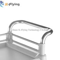 China 4 PVC Mute Wheel Medical Equipment Trolley With Guard Rail for sale