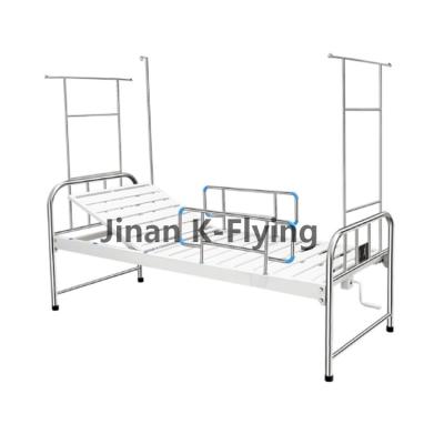 China One Crank Stainless Steel Hospital Bed 200*90*50cm for sale