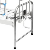 China One Crank Stainless Steel Hospital Bed 200*90*50cm for sale