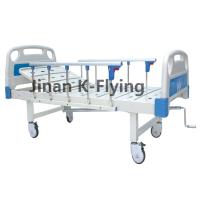 China Two Functions 1.5mm Frame Manual Nursing Bed Four Wheels for sale